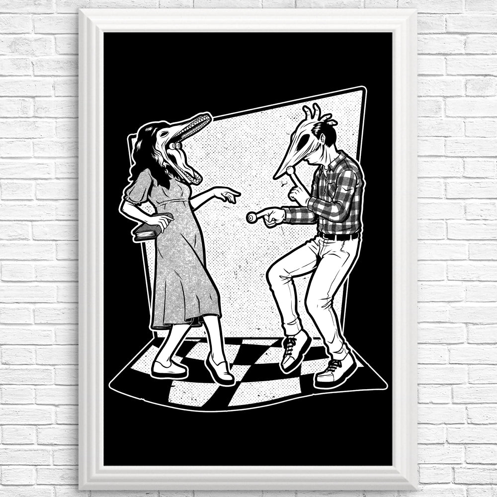 Ghost Couple Dance - Posters & Prints – Once Upon a Tee