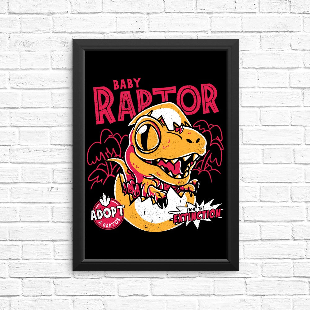 Baby Raptor - Posters & Prints – Once Upon a Tee