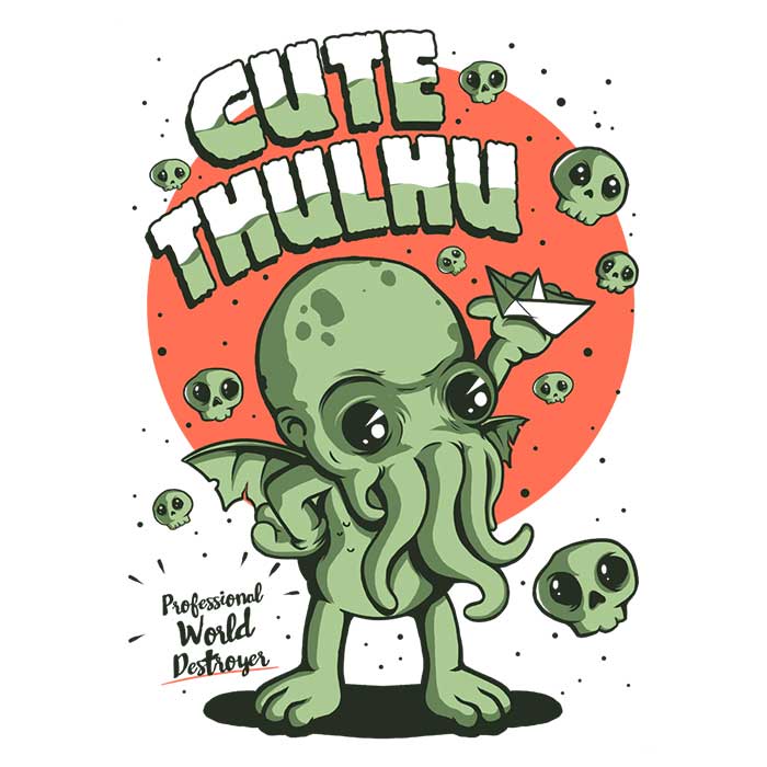 Cute-thulhu - Poster – Once Upon a Tee