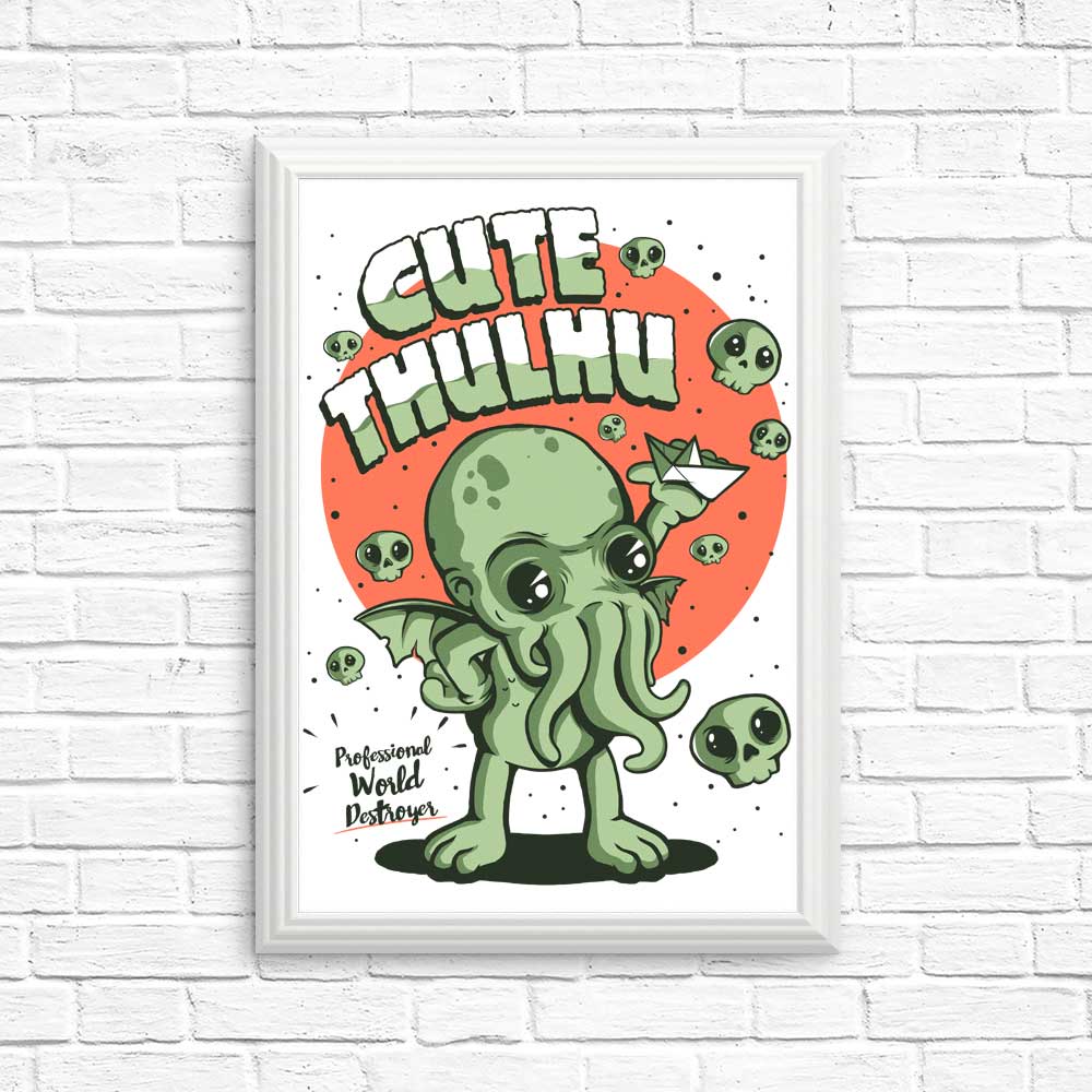 Cute-thulhu - Poster – Once Upon a Tee