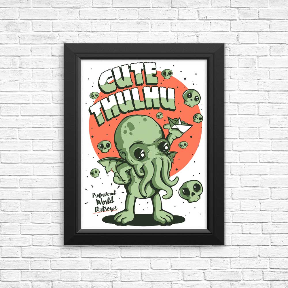 Cute-thulhu - Poster – Once Upon a Tee