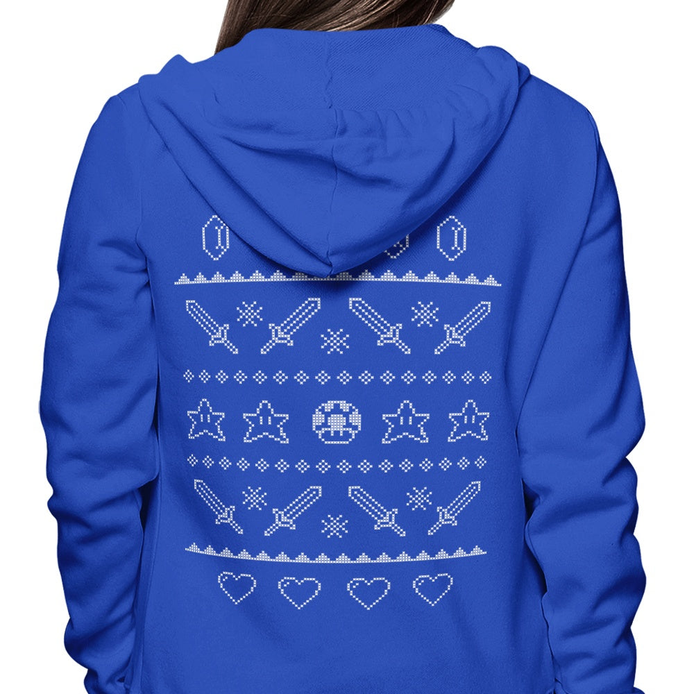 Festive Gaming Sweater - Hoodie – Once Upon a Tee