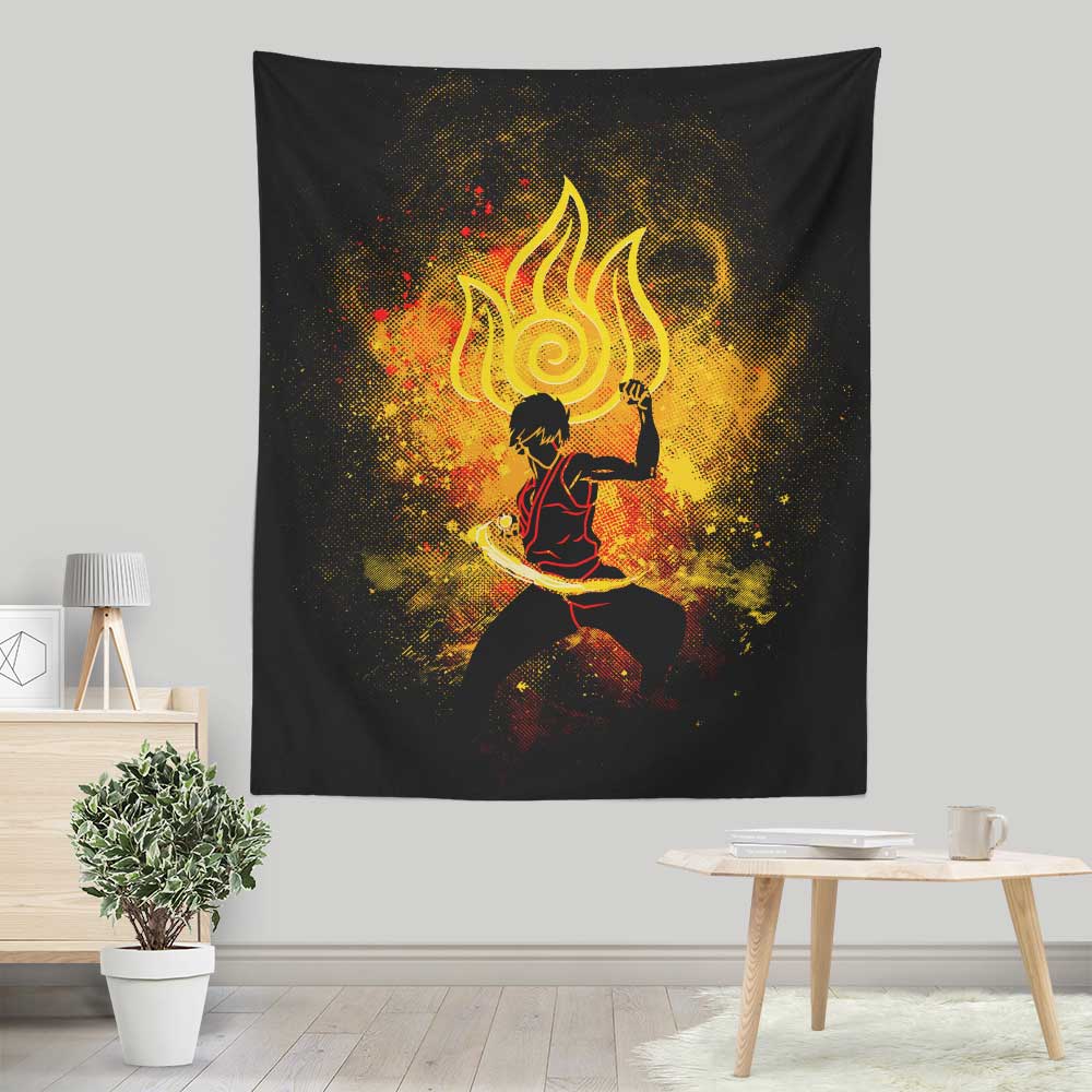 Fire Bender Art - Wall Tapestry – Once Upon a Tee