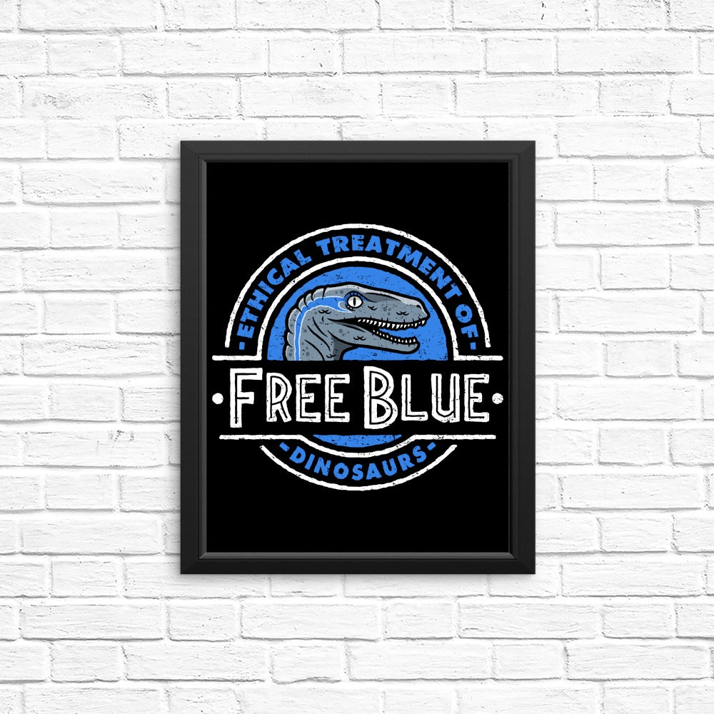 Free Blue - Poster – Once Upon a Tee