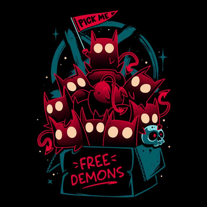 Free Demons - Accessory Pouch – Once Upon a Tee