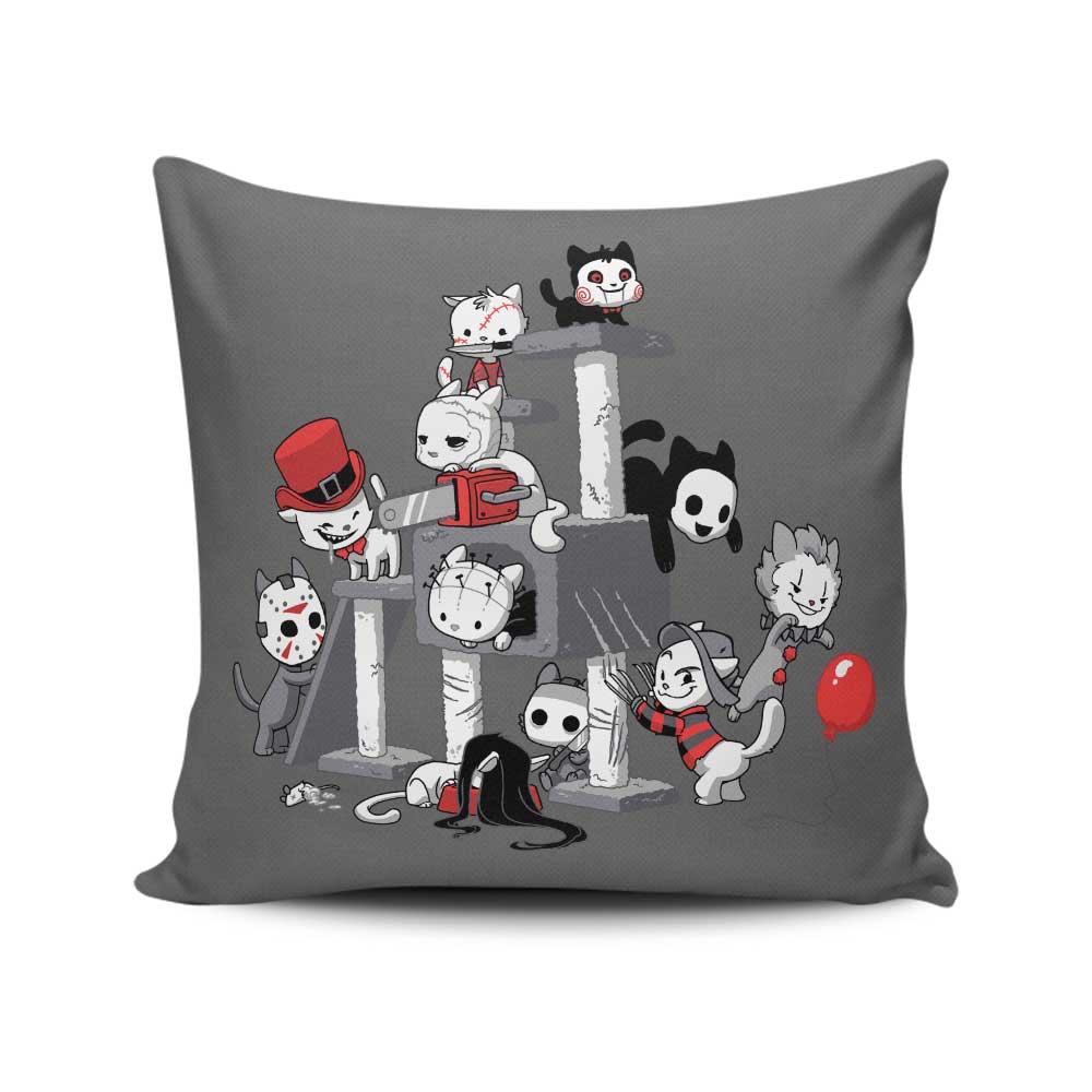 Horror Cats - Throw Pillow – Once Upon a Tee