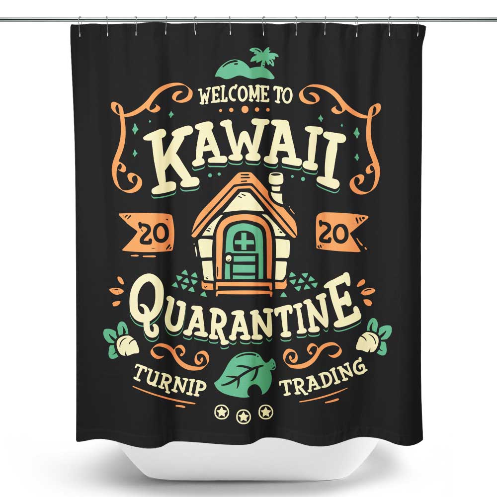 Kawaii Quarantine - Shower Curtain – Once Upon a Tee