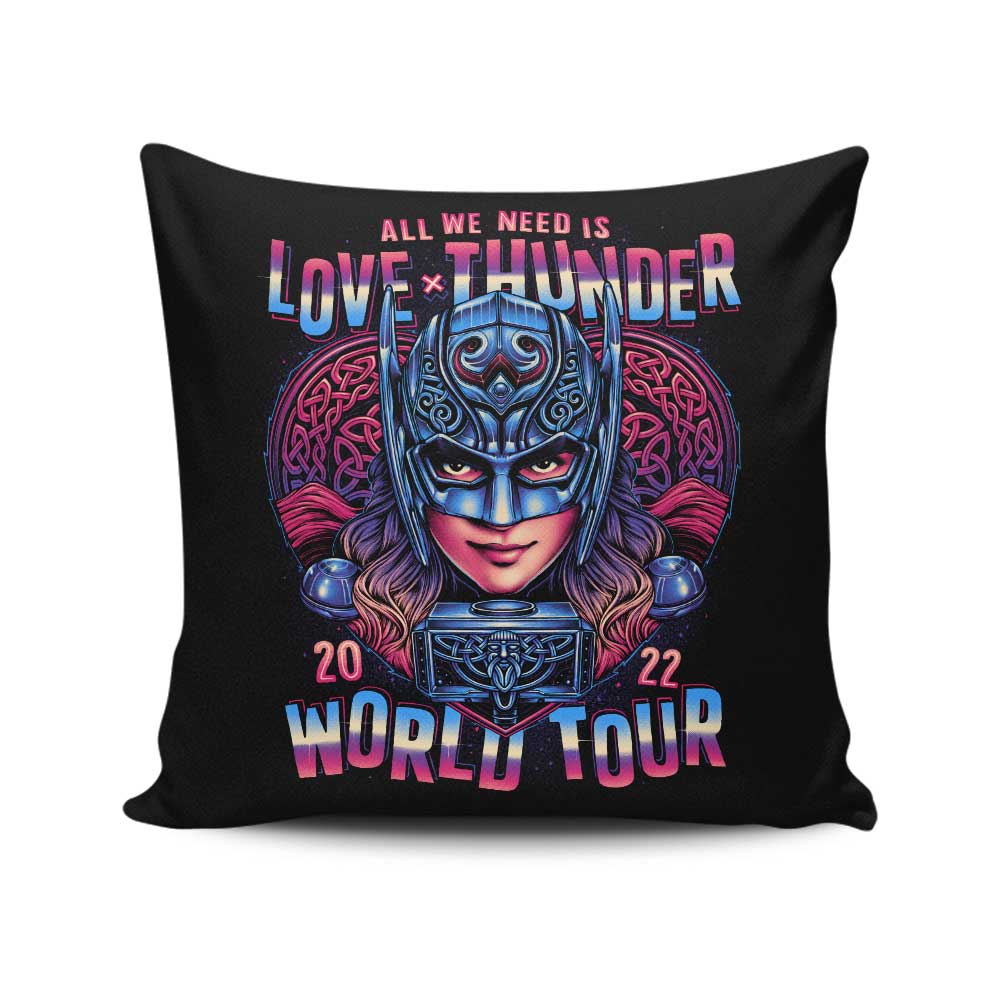 Love World Tour - Throw Pillow – Once Upon a Tee