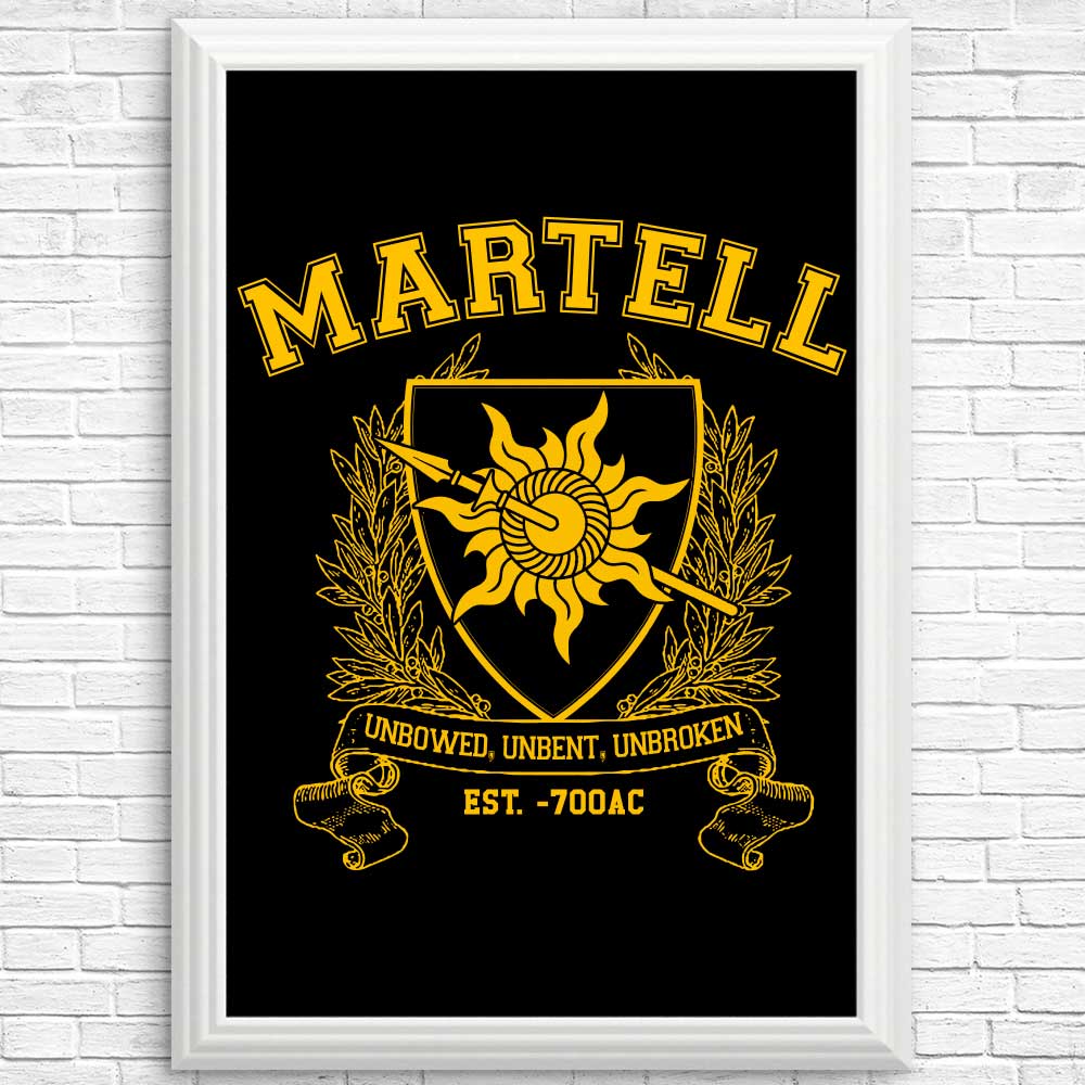 Martell University - Posters & Prints – Once Upon a Tee