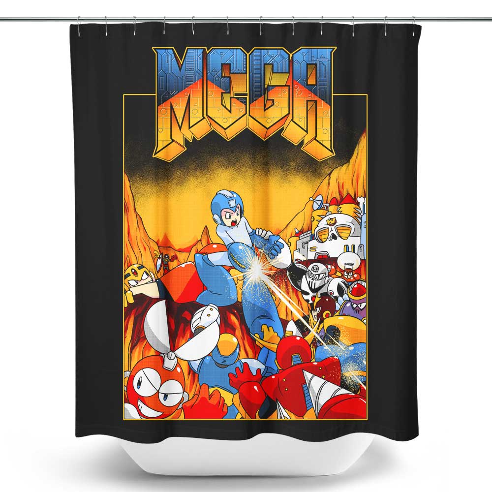 Mega Doom - Shower Curtain – Once Upon a Tee