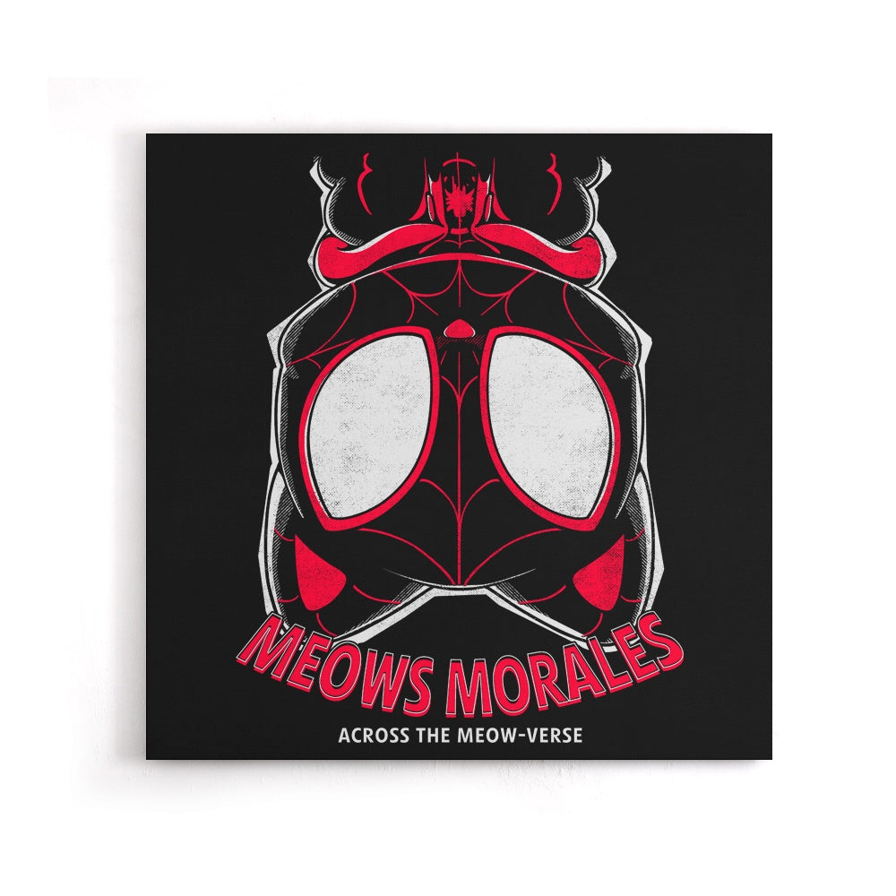 Meows Morales - Canvas Print | Once Upon a Tee