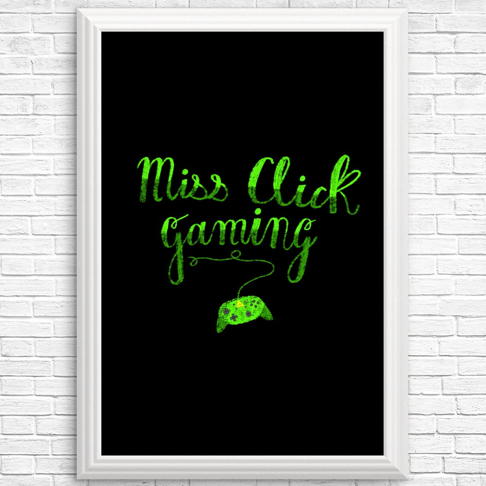 Miss Click Controller - Posters & Prints – Once Upon a Tee