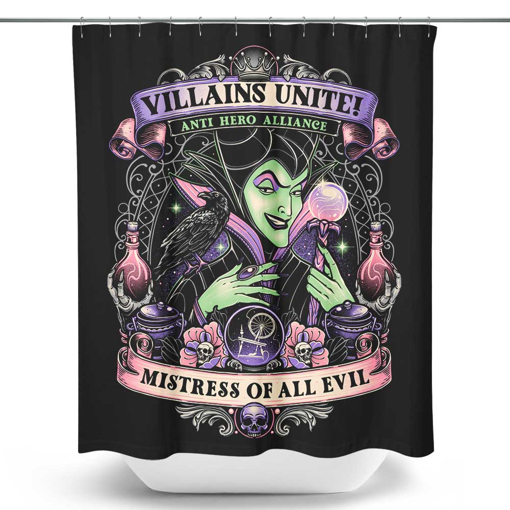 Mistress of All Evil - Shower Curtain – Once Upon a Tee