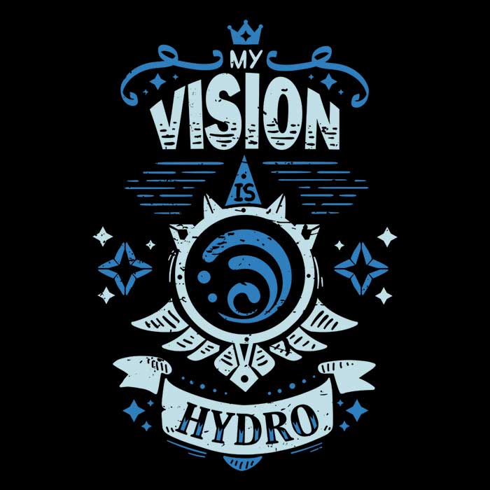 My Vision is Hydro - Shower Curtain – Once Upon a Tee