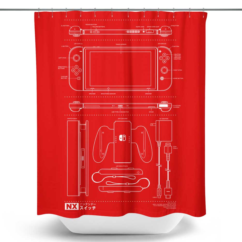 NX (Alt) - Shower Curtain – Once Upon a Tee