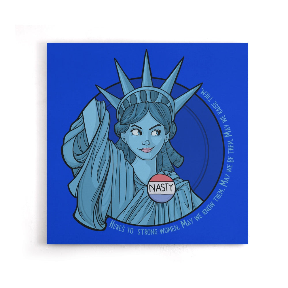 Nasty Lady Liberty - Canvas Print – Once Upon a Tee