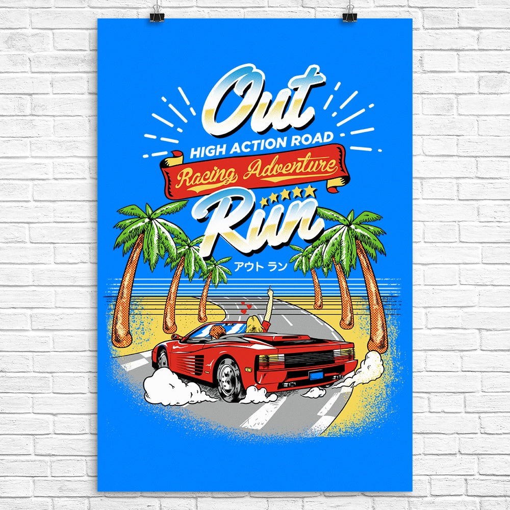 Outrun - Poster – Once Upon a Tee