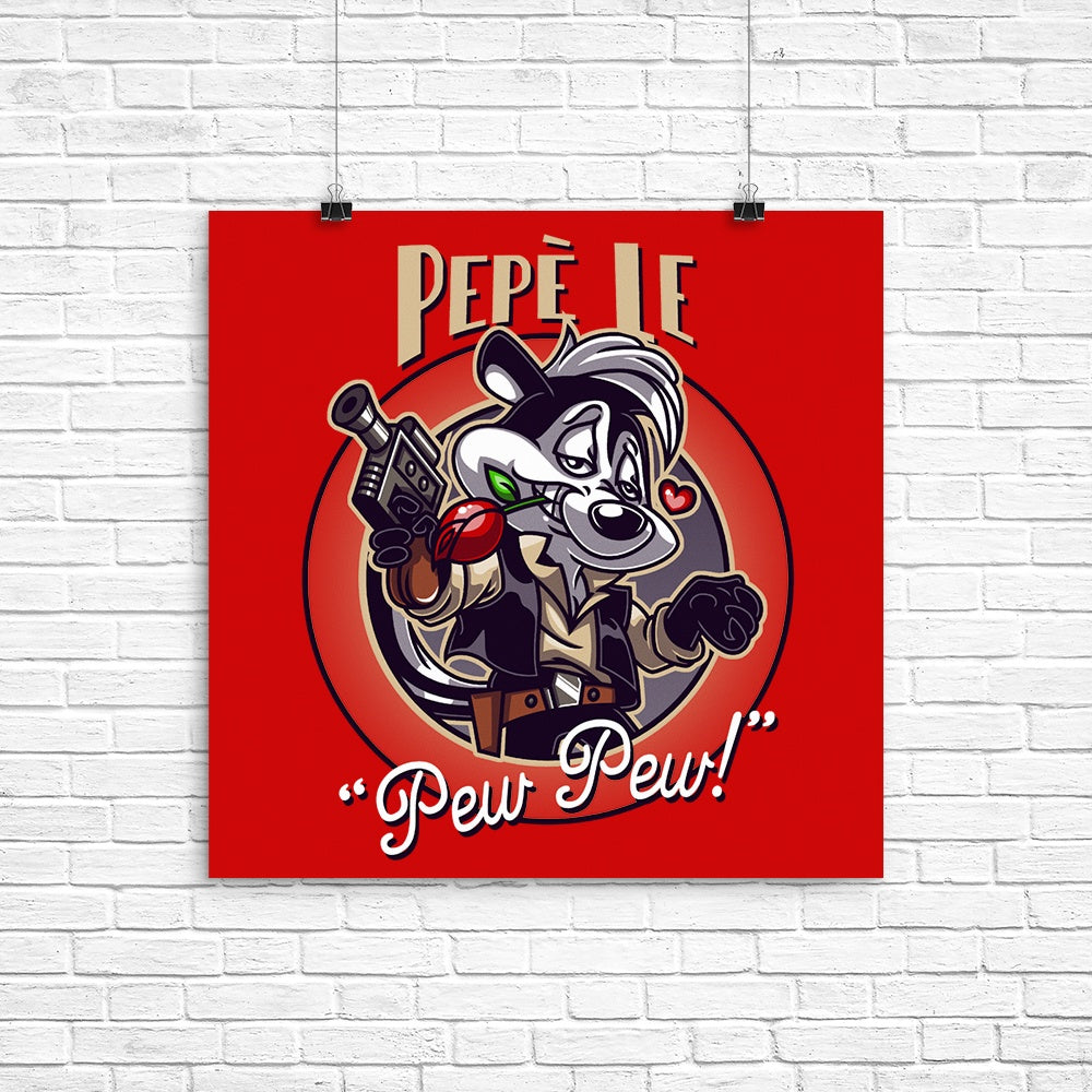Pepe le Pew Pew - Poster – Once Upon a Tee