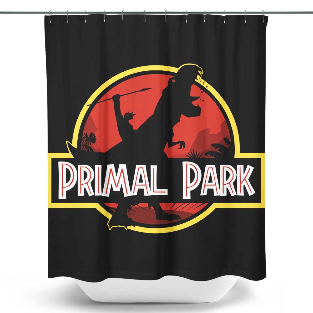 Primal Park - Shower Curtain – Once Upon a Tee