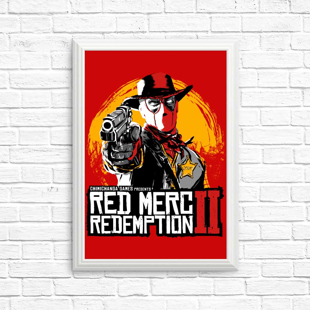 Red Merc Redemption - Posters & Prints | Once Upon a Tee