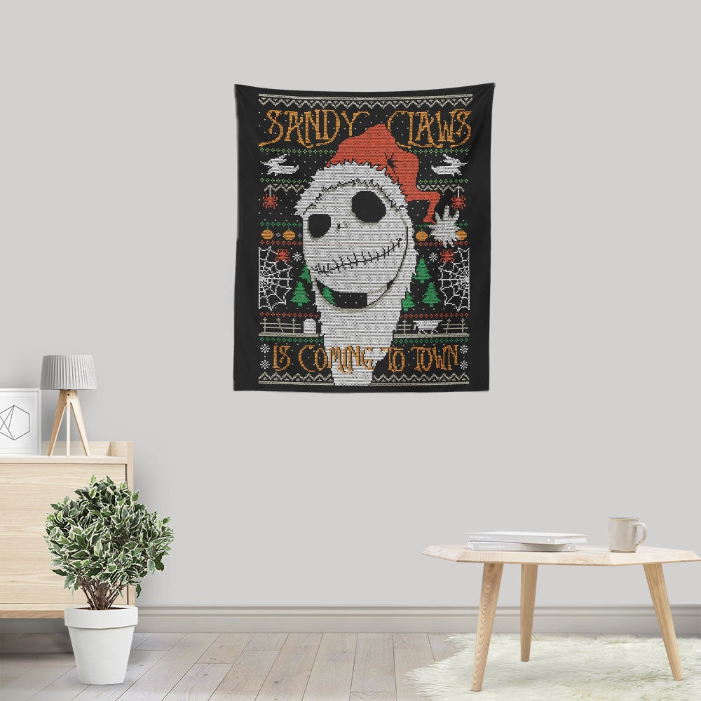 Sandy Claws - Wall Tapestry – Once Upon a Tee