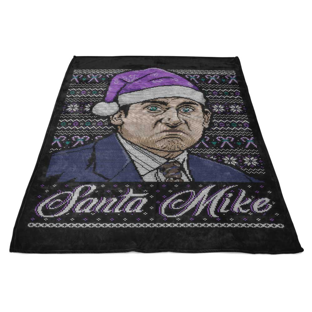 Santa Mike - Fleece Blanket | Once Upon a Tee
