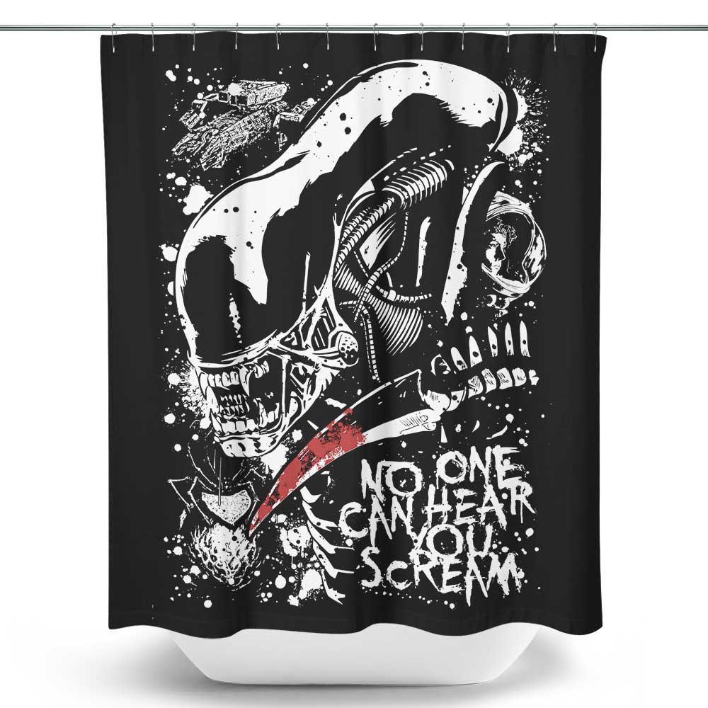 Screaming in Space - Shower Curtain – Once Upon a Tee