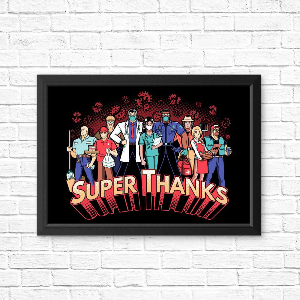 Super Thanks - Posters & Prints – Once Upon a Tee