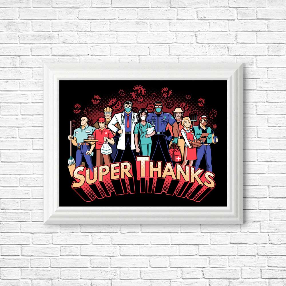 Super Thanks - Posters & Prints – Once Upon a Tee