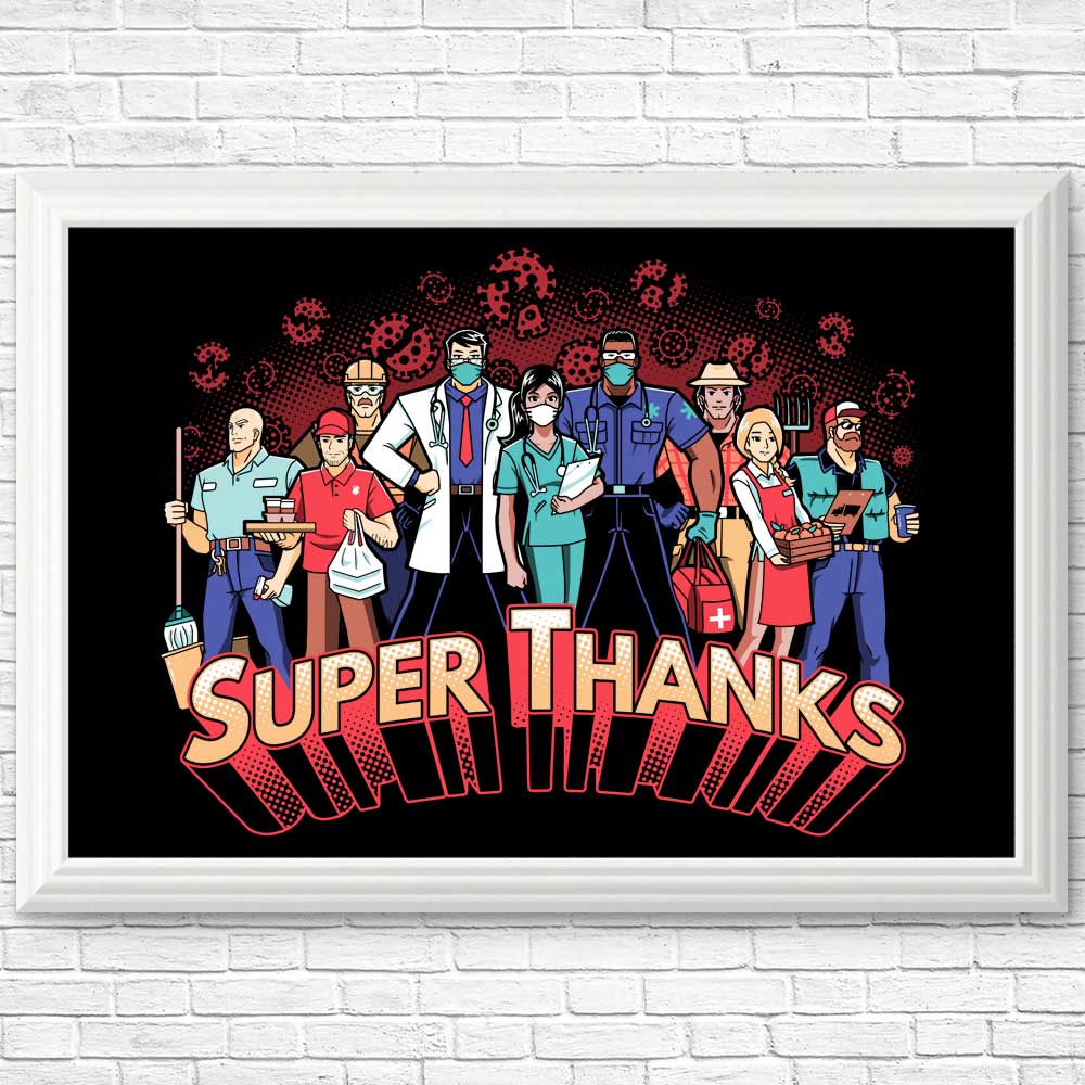 Super Thanks - Posters & Prints – Once Upon a Tee