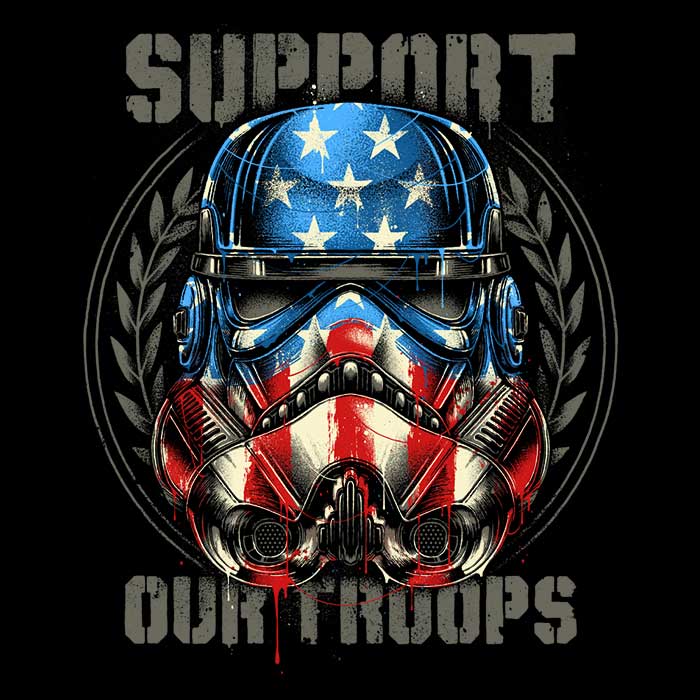Support Our Troops - Fleece Blanket – Once Upon a Tee