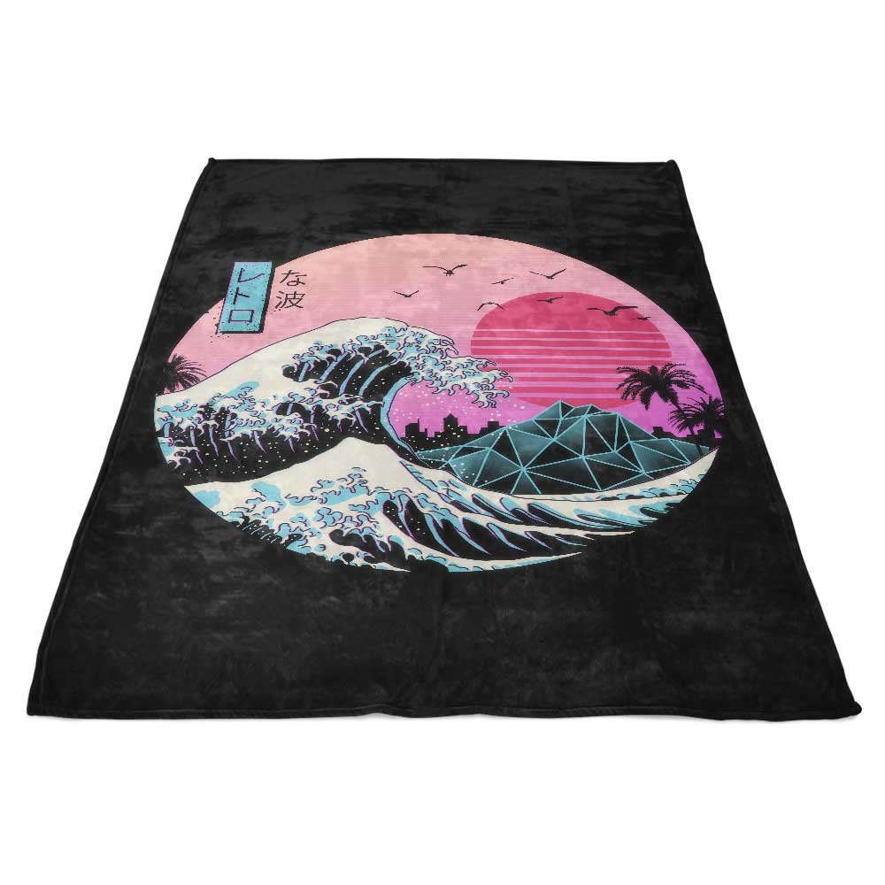 The Great Retro Wave - Fleece Blanket – Once Upon a Tee