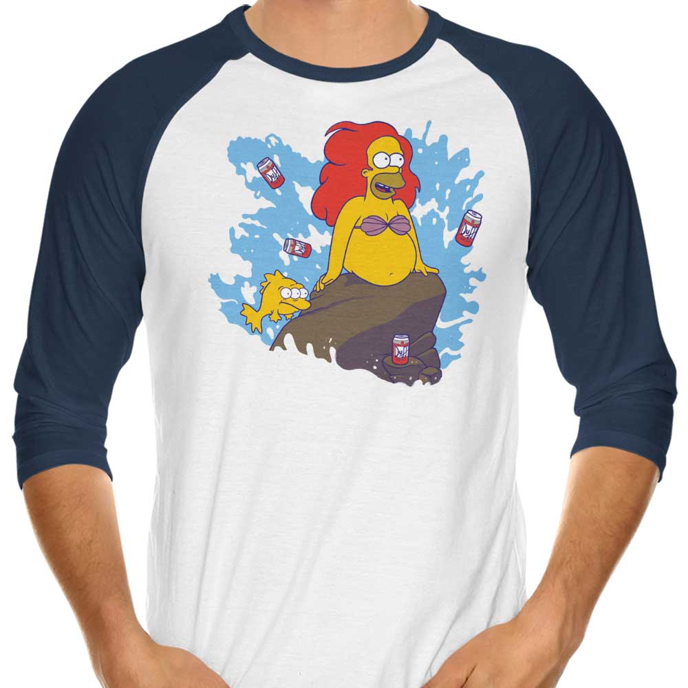 The Little Beerman - 3/4 Sleeve Raglan T-Shirt | Once Upon a Tee