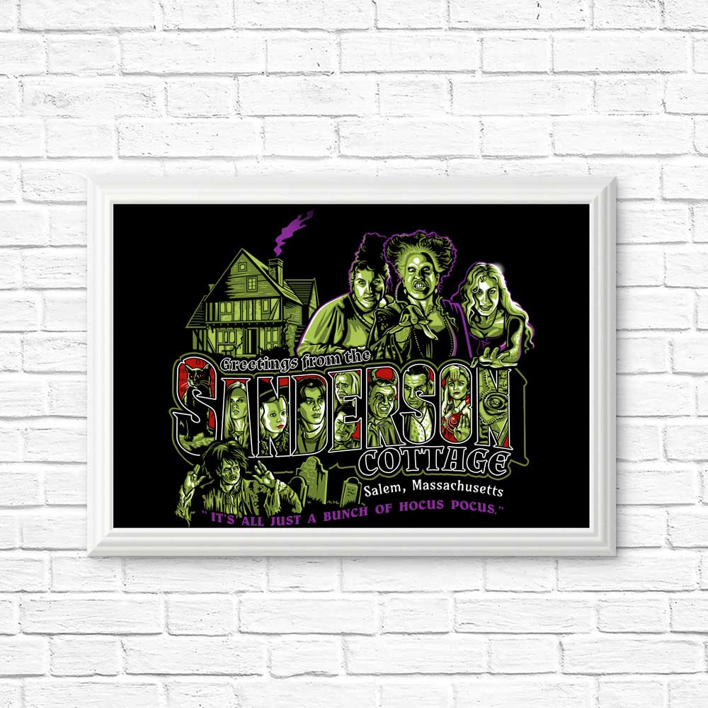 The Sanderson Cottage - Posters & Prints – Once Upon a Tee