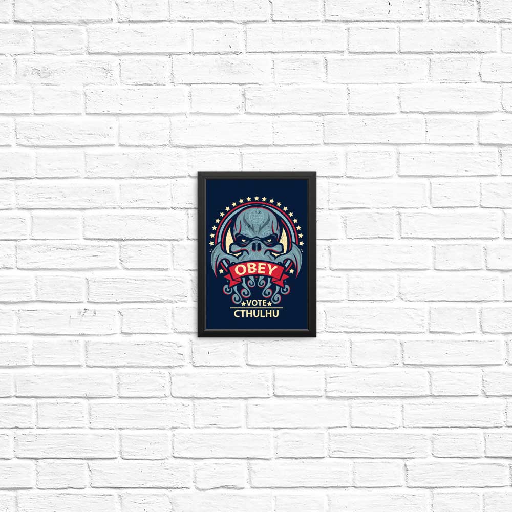 Vote Cthulhu - Posters & Prints – Once Upon a Tee