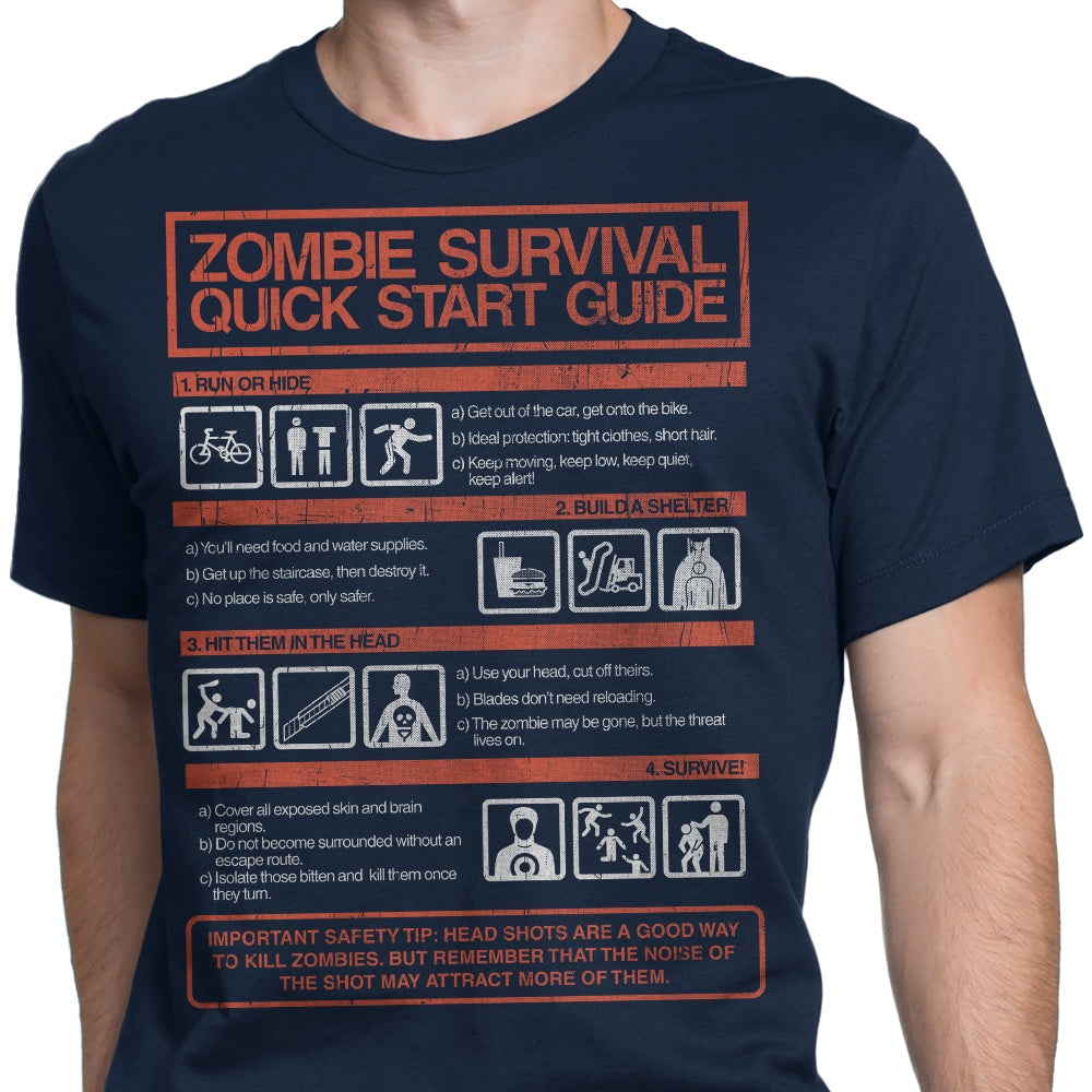 Zombie Survival Quick Start Guide - Men's Apparel – Once Upon a Tee